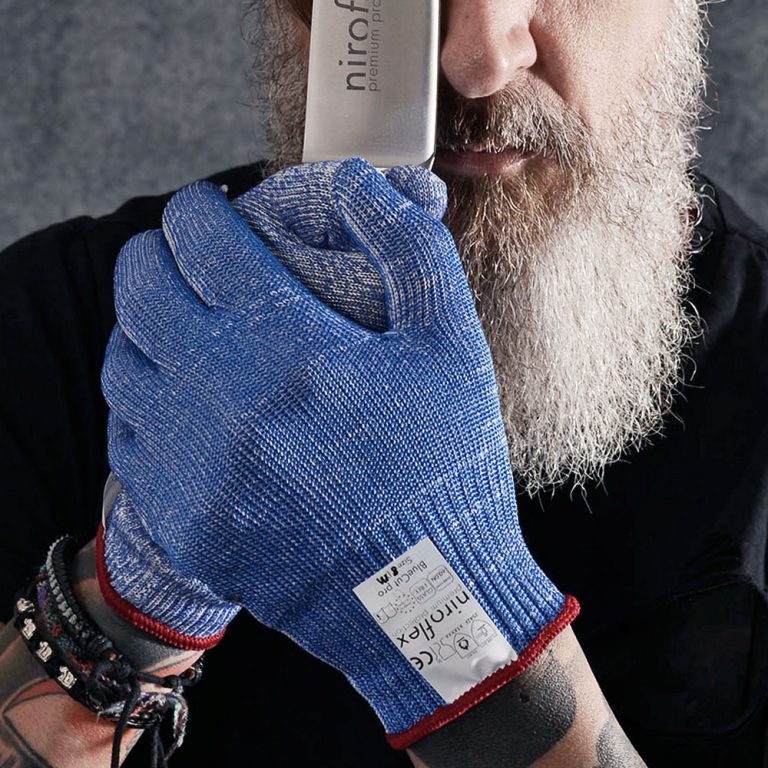 Butcher aprons with Sleeves & Cut safe gloves for butchers